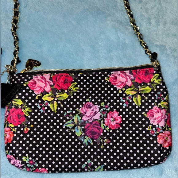Betsey Johnson | Bags | Betsey Johnson Crossbody Bag Polka Dot And ...